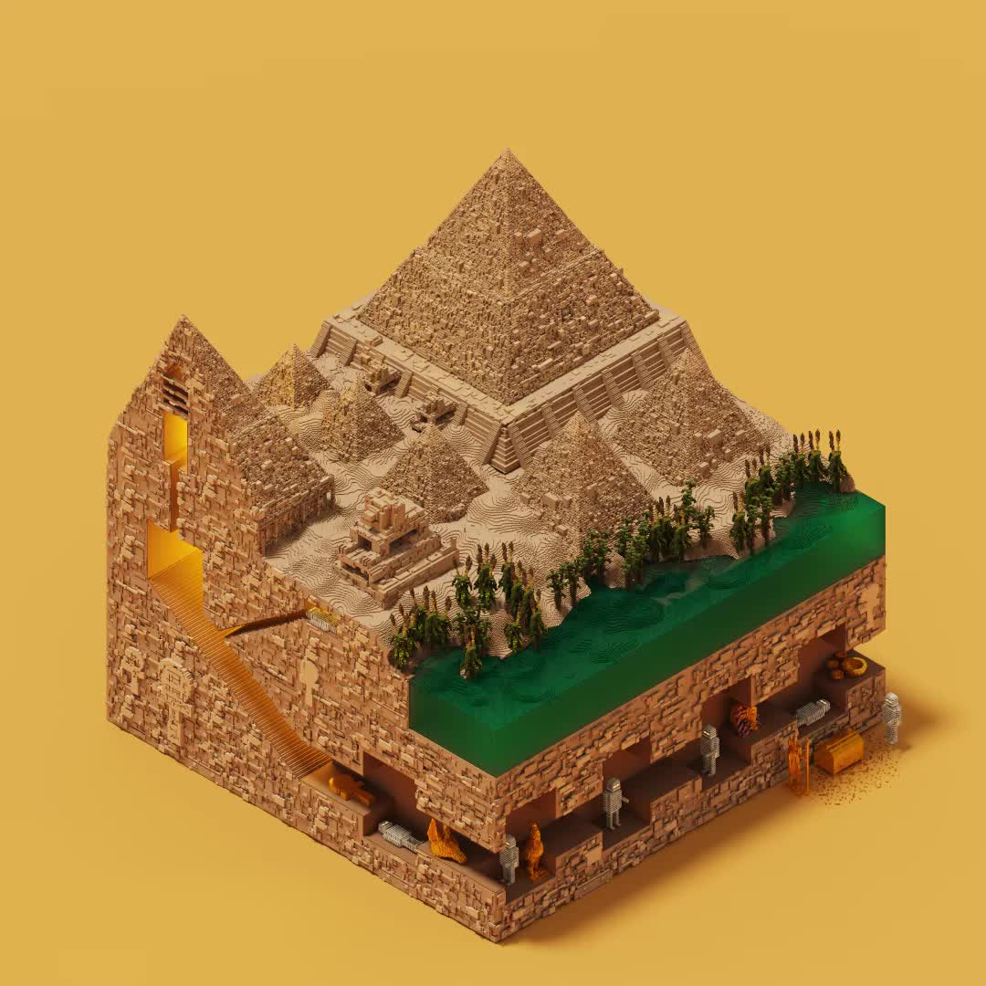 Egyptian Pyramids #MS005 | Foundation
