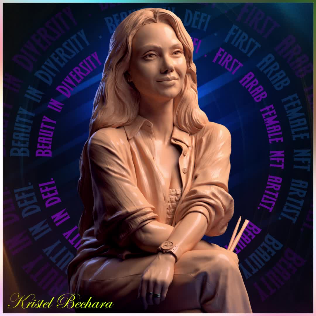 First Female Arab NFT Artist- CryptoCoinArt series | Foundation