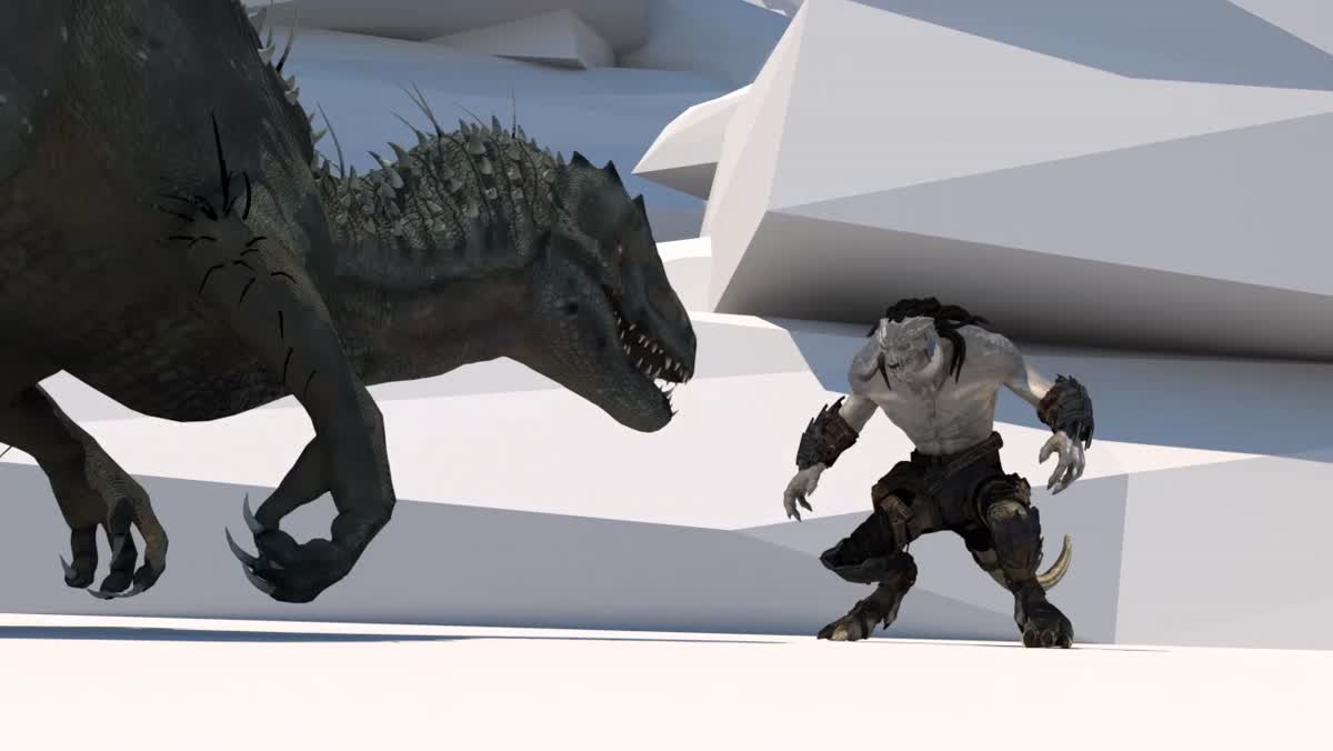 The idominus Rex power roar !! | Foundation